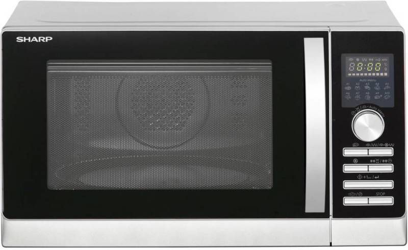 Sharp R843INW Combi-magnetron vrijstaand zilver - Ovenwebshop.nl