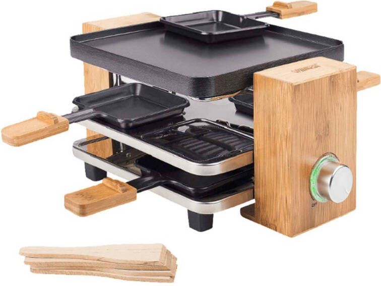 Princess Gourmetstel Pure 4 zwart 700 W 162900 - Ovenwebshop.nl